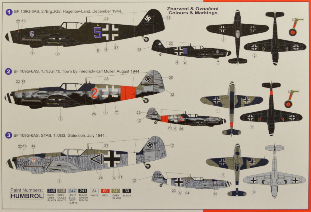 MODELIMEX Online Shop | 1/72 Messerschmitt Bf 109G-6AS 'Special Markings' | your favourite model ...
