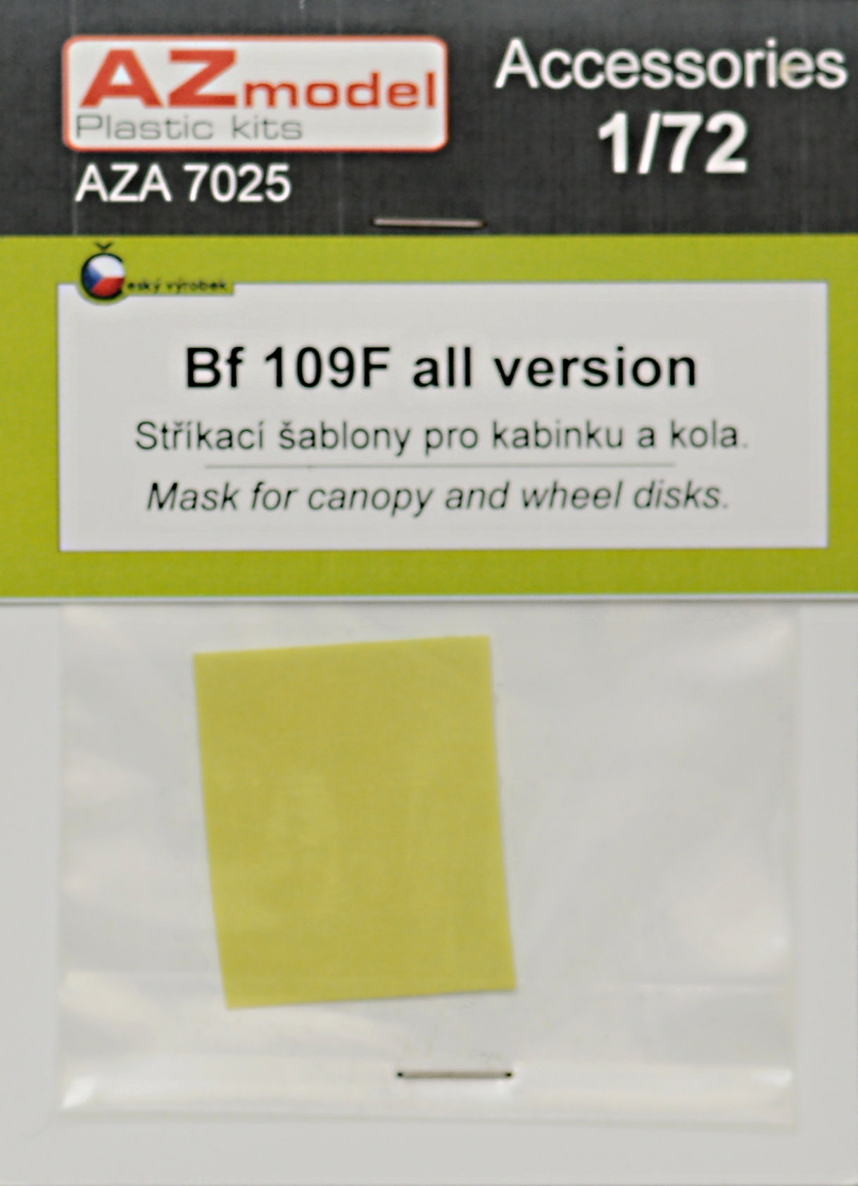 MODELIMEX Online Shop | 1/72 Bf 109F canopy&wheel disc mask (all ...