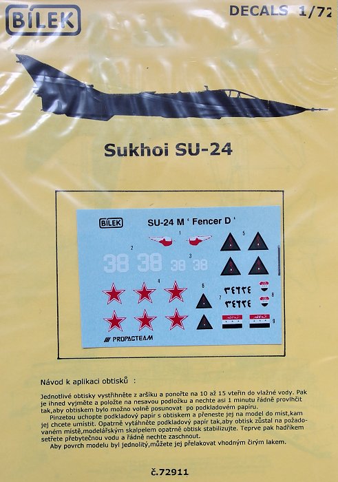 MODELIMEX Online Shop | 1/72 Decals Sukhoi Su-24 (2x camo) | your ...