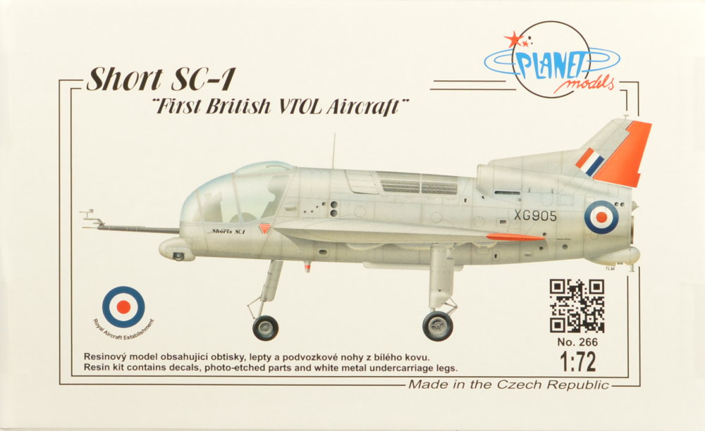 MODELIMEX Online Shop | 1/72 Short SC-1 'First British VTOL Aircraft ...