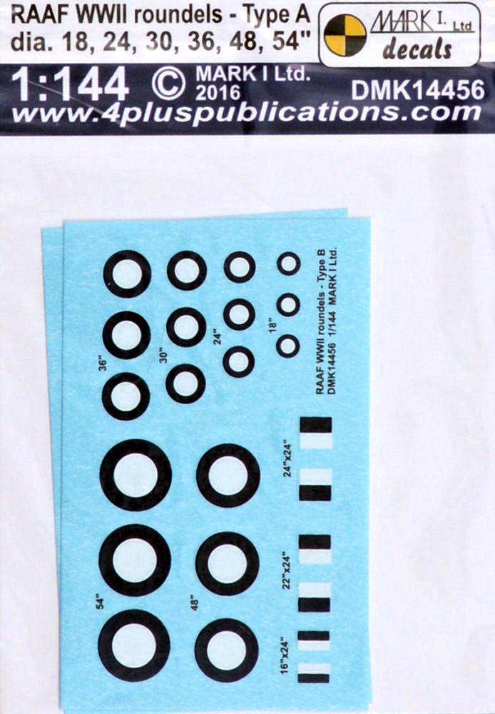 MODELIMEX Online Shop | 1/144 Decals RAAF WWII roundels Type A (2 sets ...