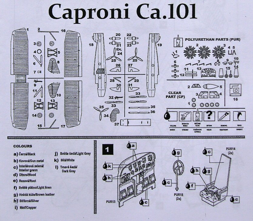 MODELIMEX Online Shop | 1/72 Caproni Ca.101 (Italian light bomber ...