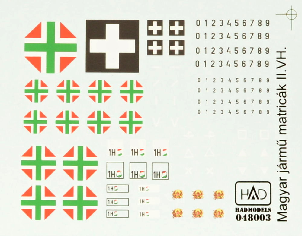 MODELIMEX Online Shop | 1/48 Decal Hungarian WWII markings (vehicles ...