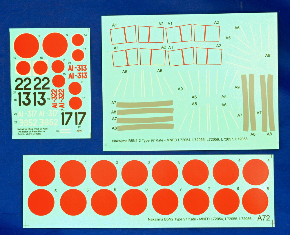 MODELIMEX Online Shop | 1/72 Decals Nakajima B5N2 type 97 Kate part 3 ...
