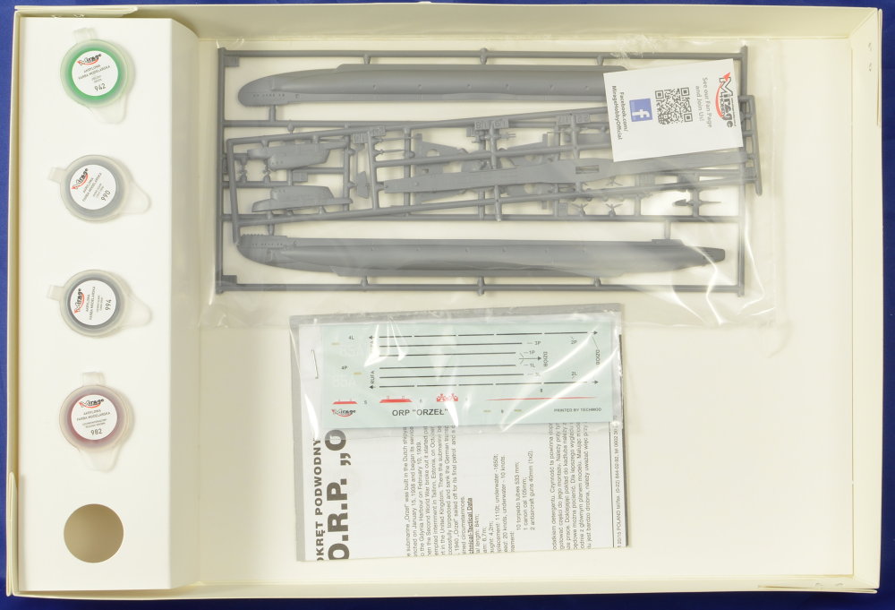 MODELIMEX Online Shop | MODEL SET 1/400 ORP ORZEL Polish submarine 1939 ...