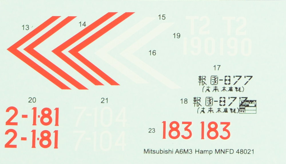 MODELIMEX Online Shop | 1/48 Decals A6M3 Hamp over Solomon Island Part ...