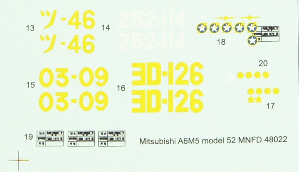 MODELIMEX Online Shop | 1/48 Decals A6M5 ZERO Defense of Japanese ...