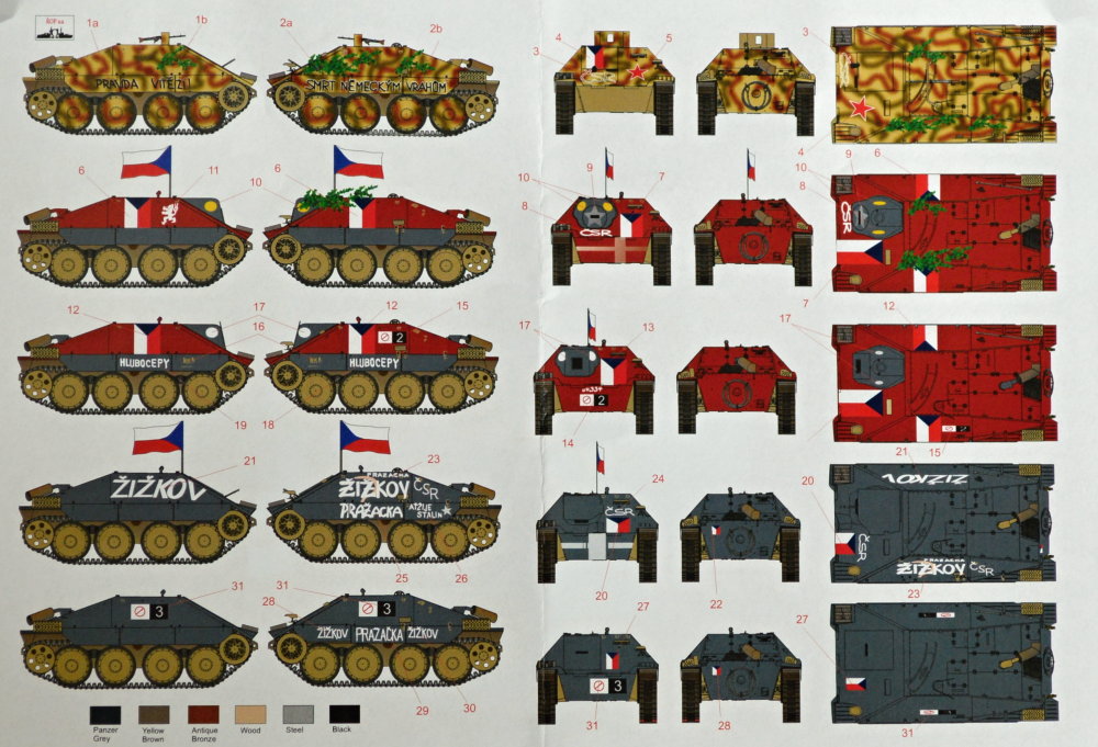 MODELIMEX Online Shop | 1/35 Decals Jagdpanzer 38 Hetzer May 1945 pt.2 ...