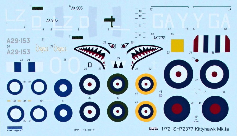MODELIMEX Online Shop | 1/72 Kittyhawk Mk.IA (RAF, RAAF, RCAF) | your ...