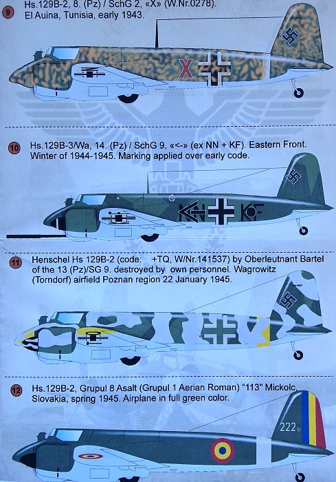 MODELIMEX Online Shop | 1/72 Henschel Hs 129 (wet decals) | your ...