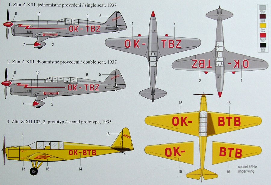 MODELIMEX Online Shop | 1/72 Zlin-XIII (+ Zlin-XII Prototype) | your ...