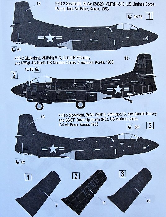 MODELIMEX Online Shop | 1/72 F3D-2 Skyknight (5 decal versions) | your ...