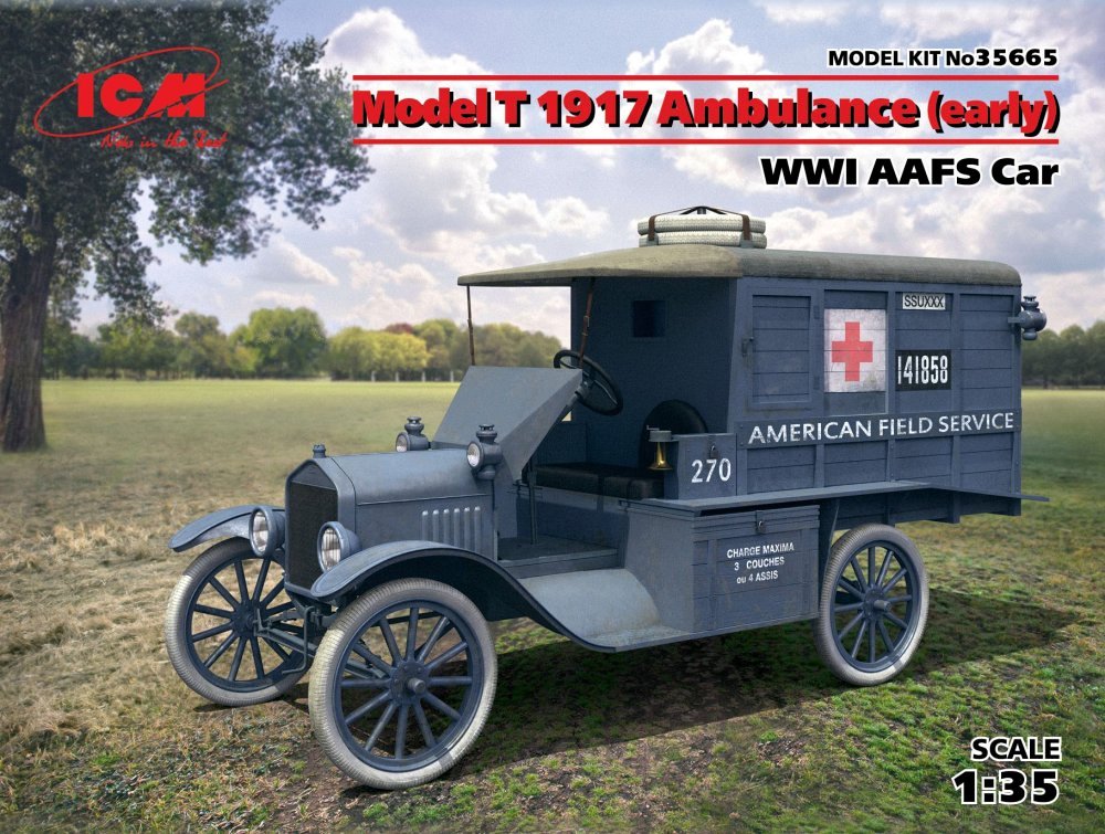 MODELIMEX Online Shop | 1/35 Model T 1917 Ambulance (early) AAFS WWI ...
