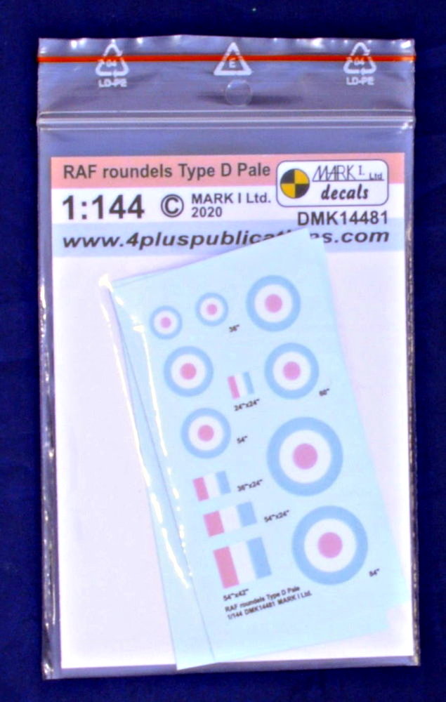 MODELIMEX Online Shop | 1/144 Decals RAF roundels Type D Pale (2 sets ...