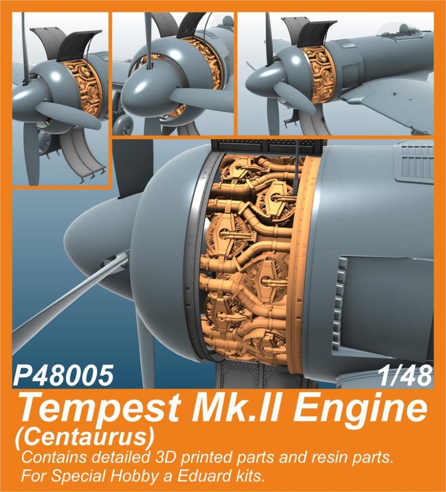 MODELIMEX Online Shop | 1/48 Tempest Mk.II Engine (Centaurus) 3D ...